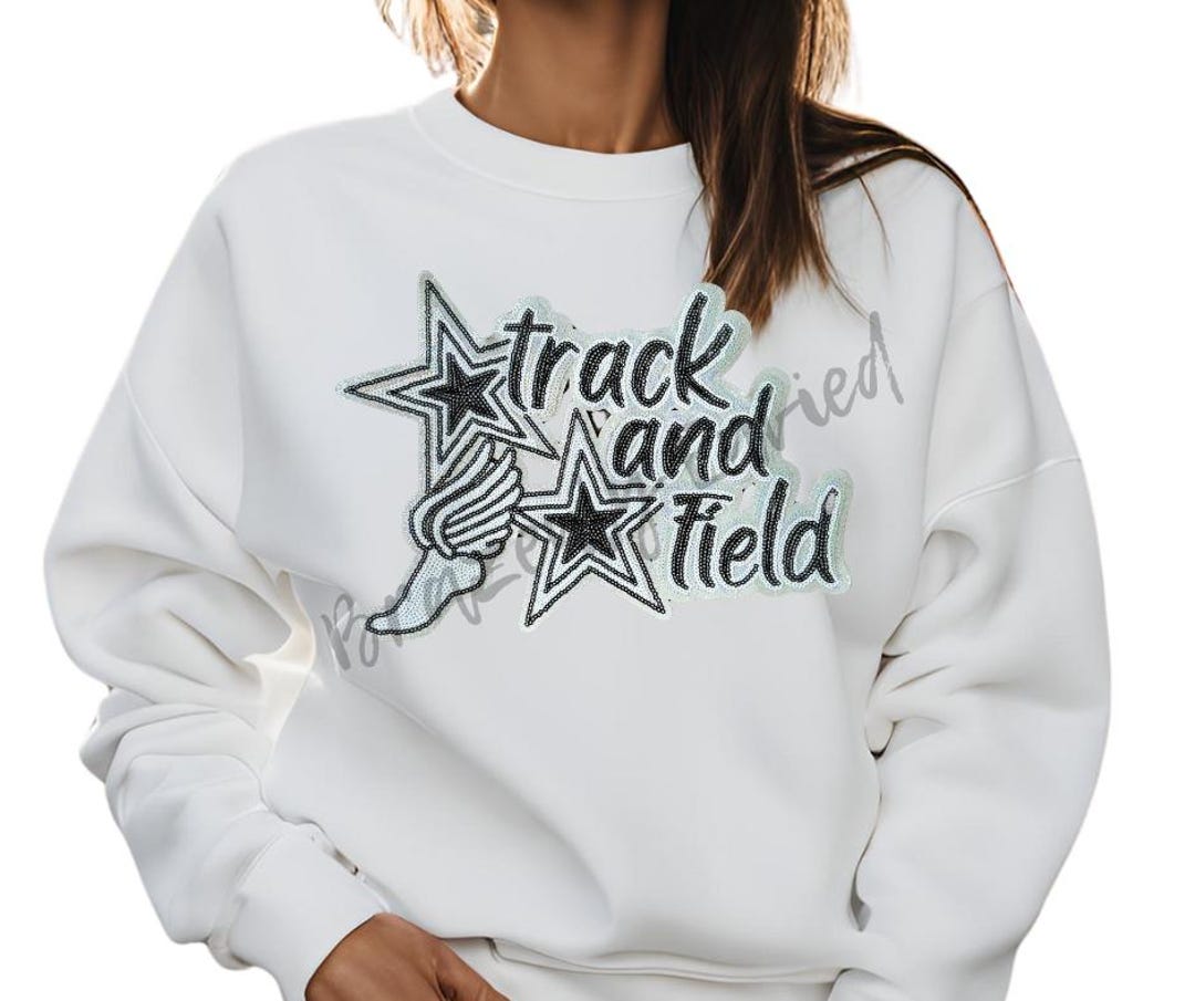 Track Patch Track and Field Patch Black and Silver Sequins Patch - Etsy