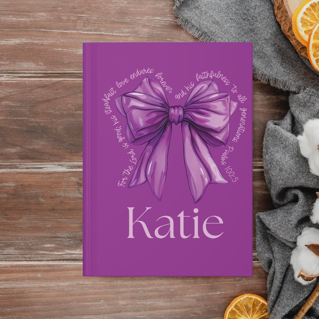 Personalized Church Notes Journal: Coquette Hardcover Diary - Etsy