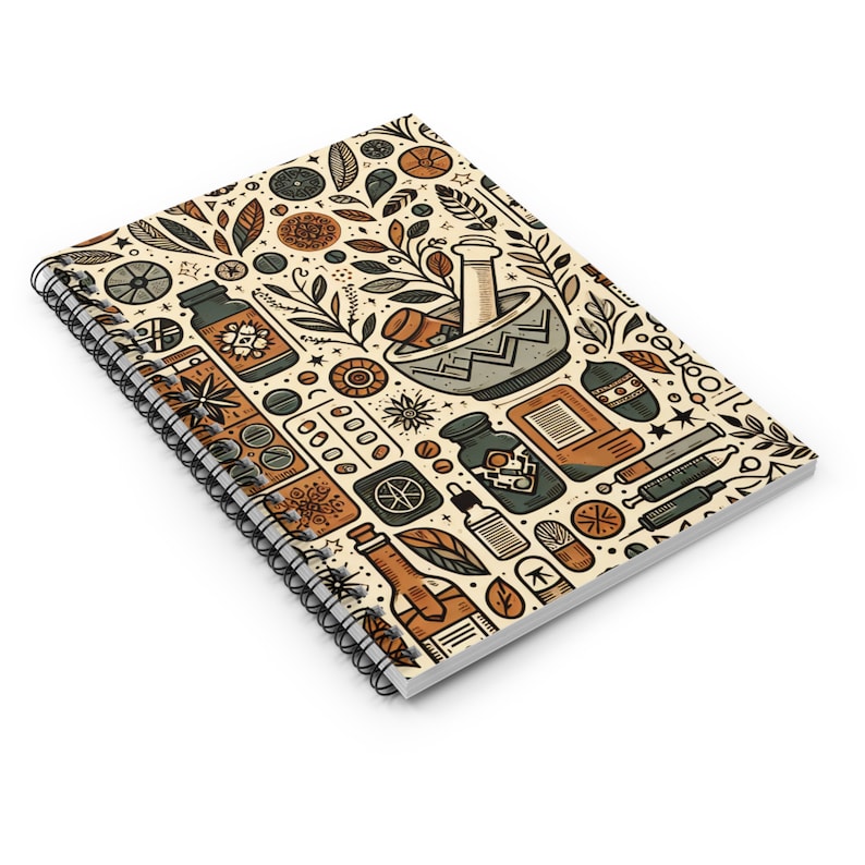 Boho Pharmacy Spiral Notebook, Pharmacy Technician Notes, Pharmacist ...