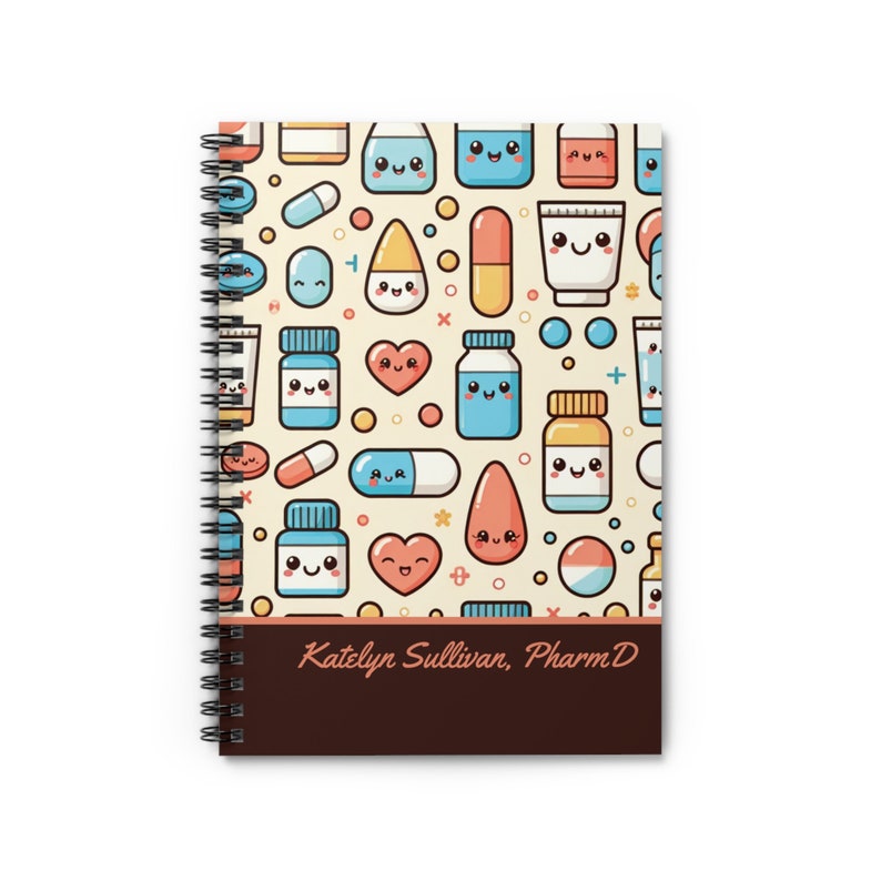 Custom Coquette Pharmacy Spiral Notebook, Pharmacy Technician Notes ...