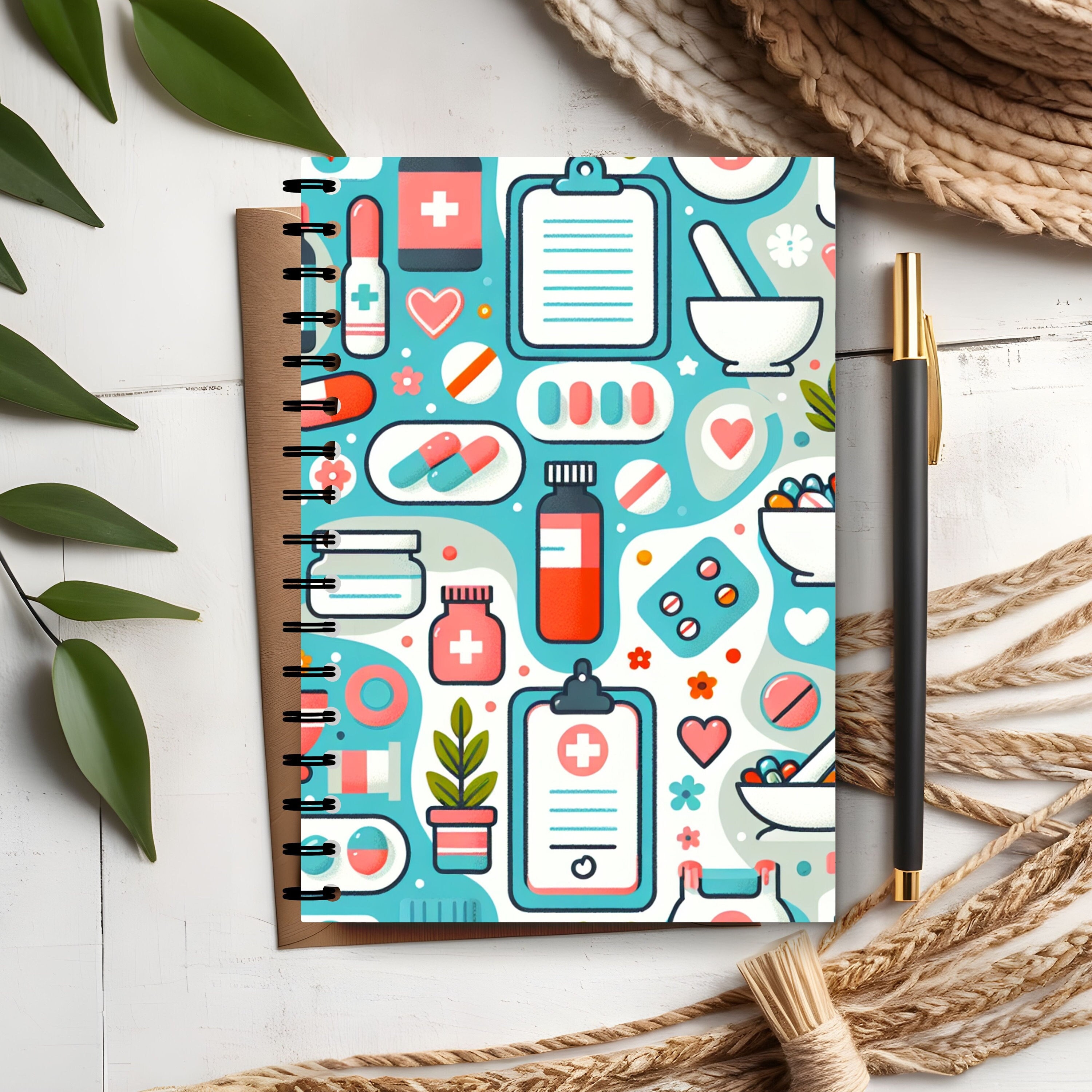 Cute Pharmacy Spiral Notebook, Pharmacy Technician Notes, Pharmacist ...