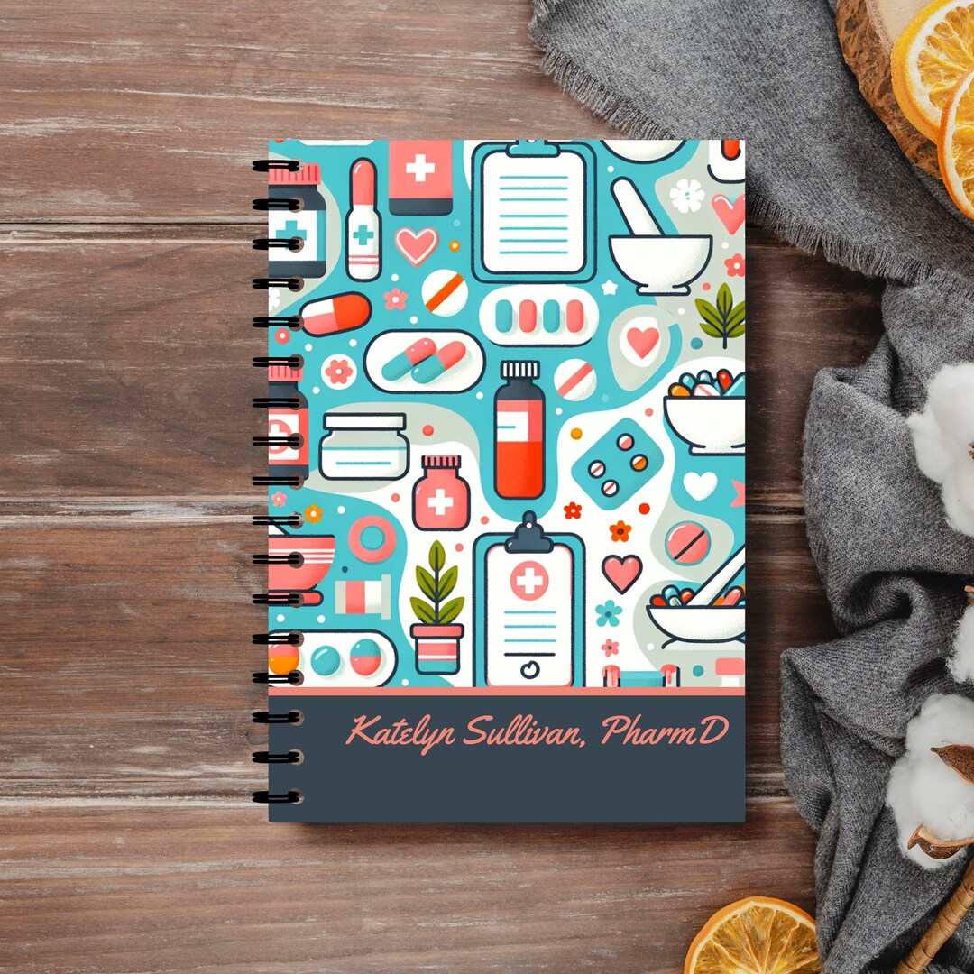Custom Pharmacy Spiral Notebook, Pharmacy Technician Notes, Pharmacist ...