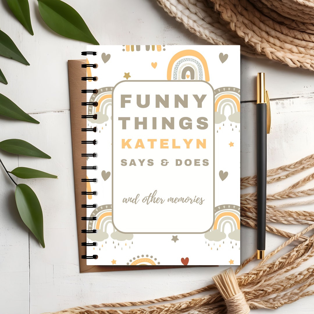 Funny Things My Kids Say Notebook: Childhood Memories Journal - Etsy