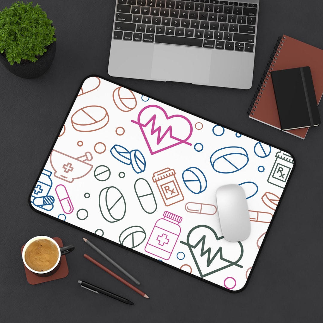 Pharmacy Desk Mat, Cute Pharmacy Mouse Pad, Pharmacy Graduation Gift ...