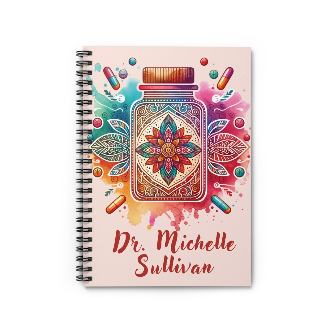Custom Pharmacy Spiral Notebook, Pharmacy Technician Notes, Pharmacist ...