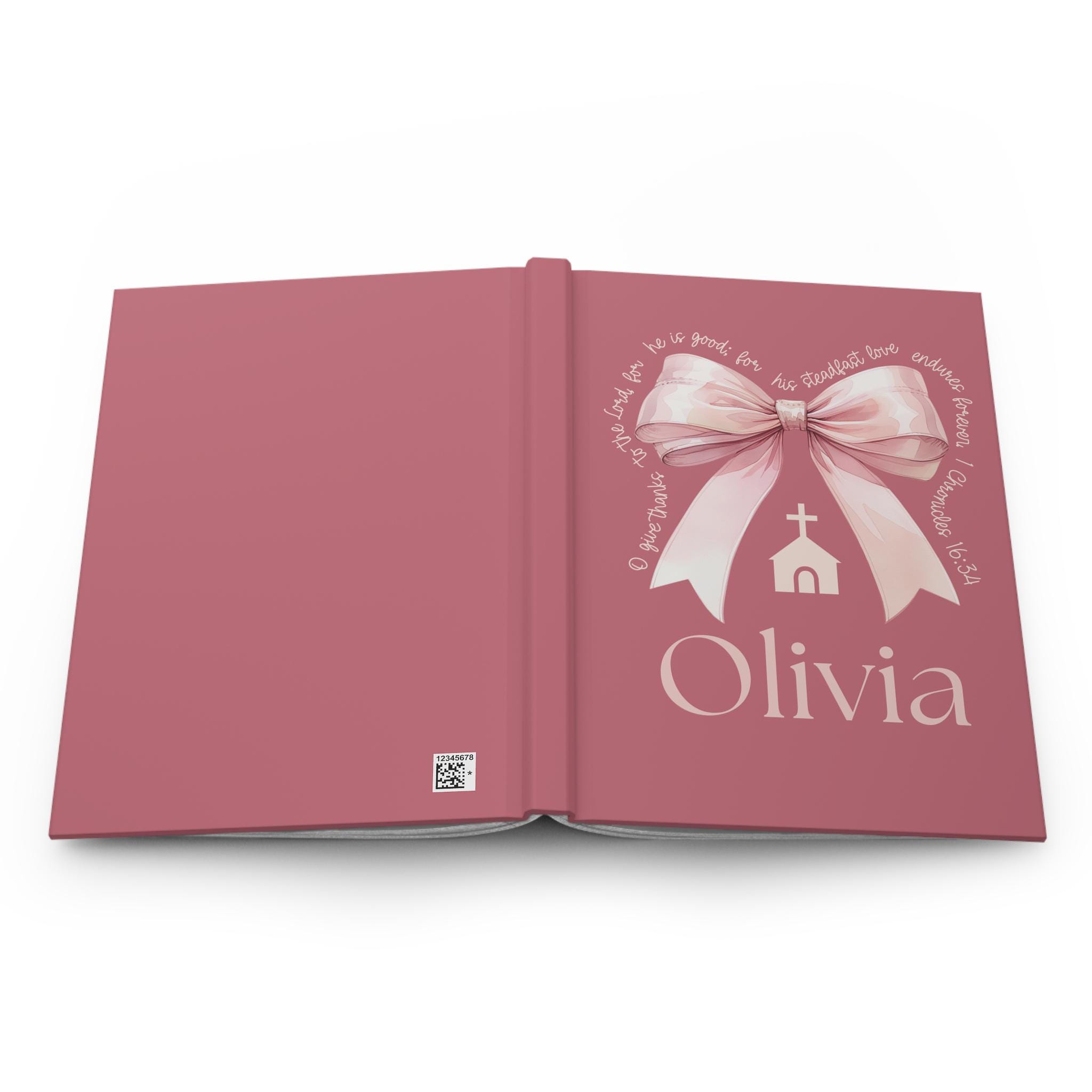 Personalized Church Notes Journal: Coquette Hardcover Diary - Etsy