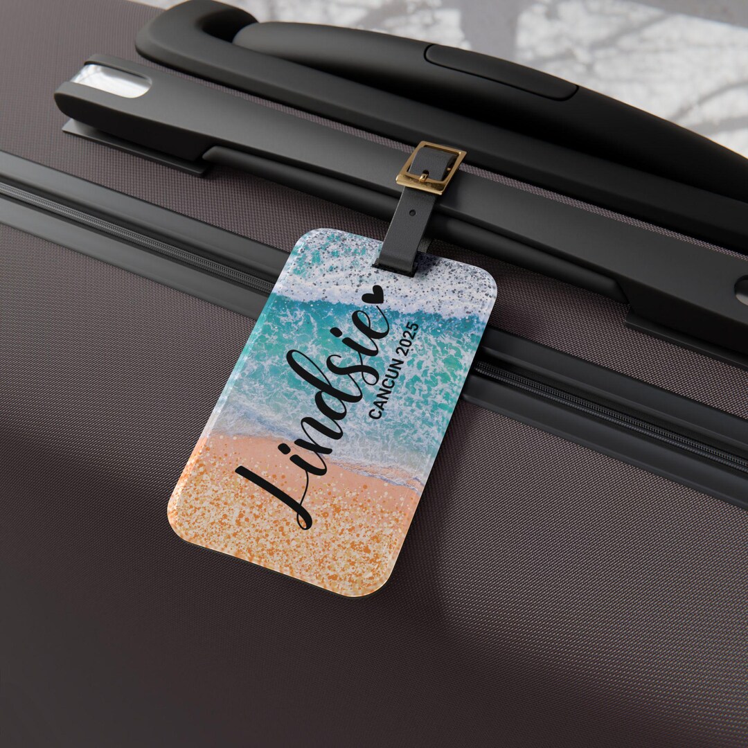 Custom Spring Break 2026 Luggage Tag, Travel Gift, Personalized Beach ...