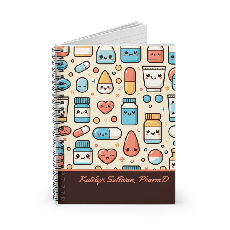 Custom Coquette Pharmacy Spiral Notebook, Pharmacy Technician Notes ...