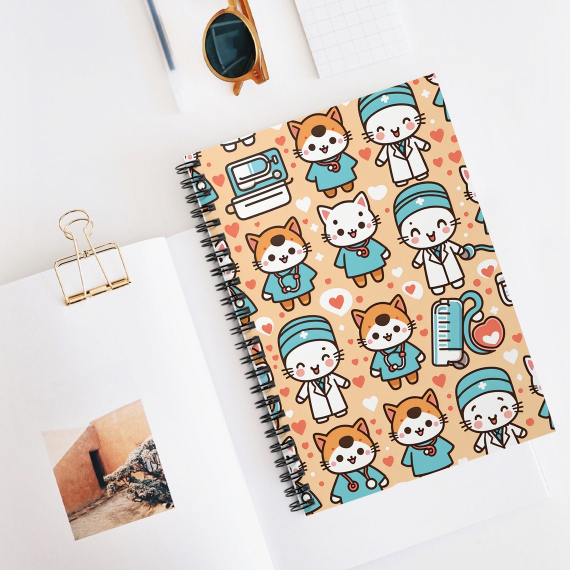 Cute Veterinarian Spiral Notebook, Vet Tech Notes, Veterinarian Gift ...