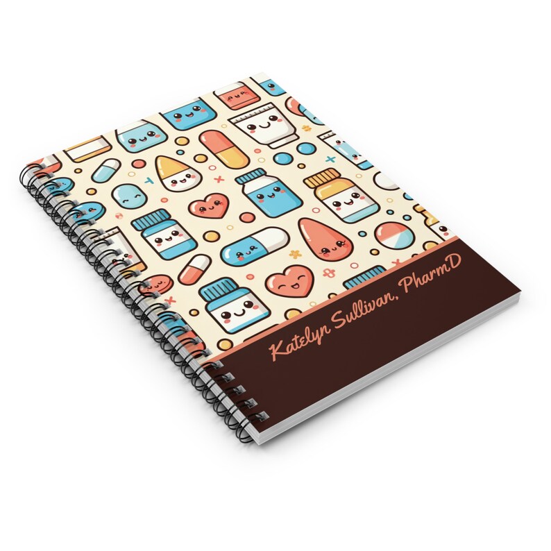 Custom Coquette Pharmacy Spiral Notebook, Pharmacy Technician Notes ...