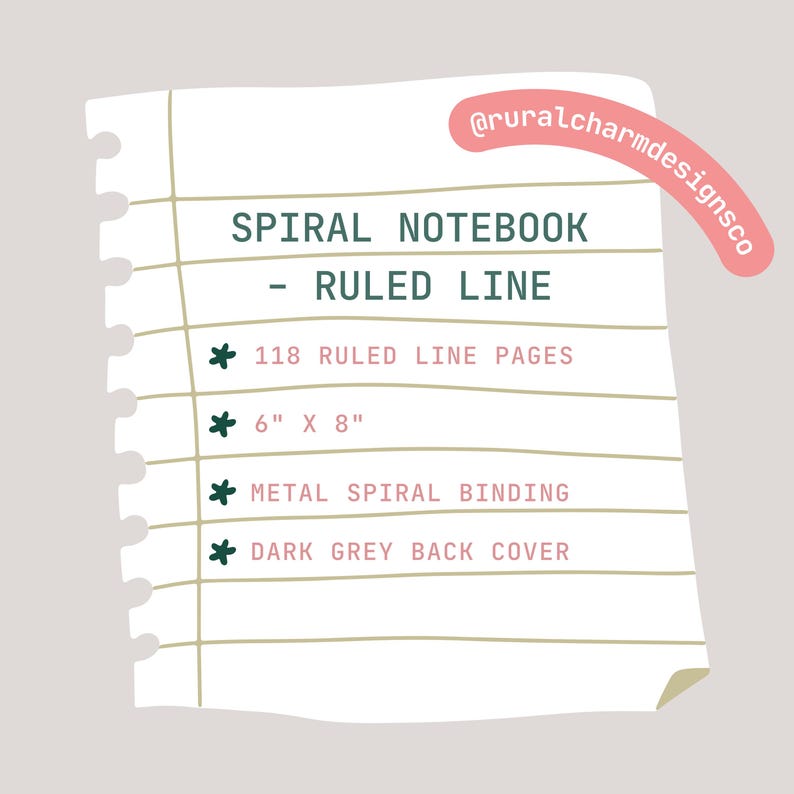 Floral Bible Verse Spiral Notebook, Sermon Notes, Trendy Pink Church ...