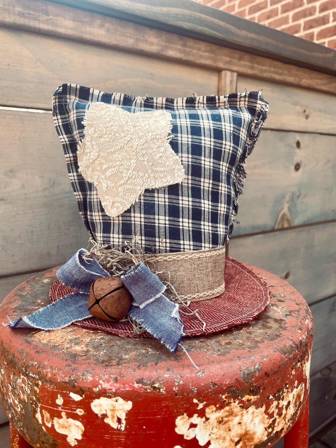 Primitive Uncle Sam Hat, Folkart Uncle Sam, Primitive Americana Decor ...