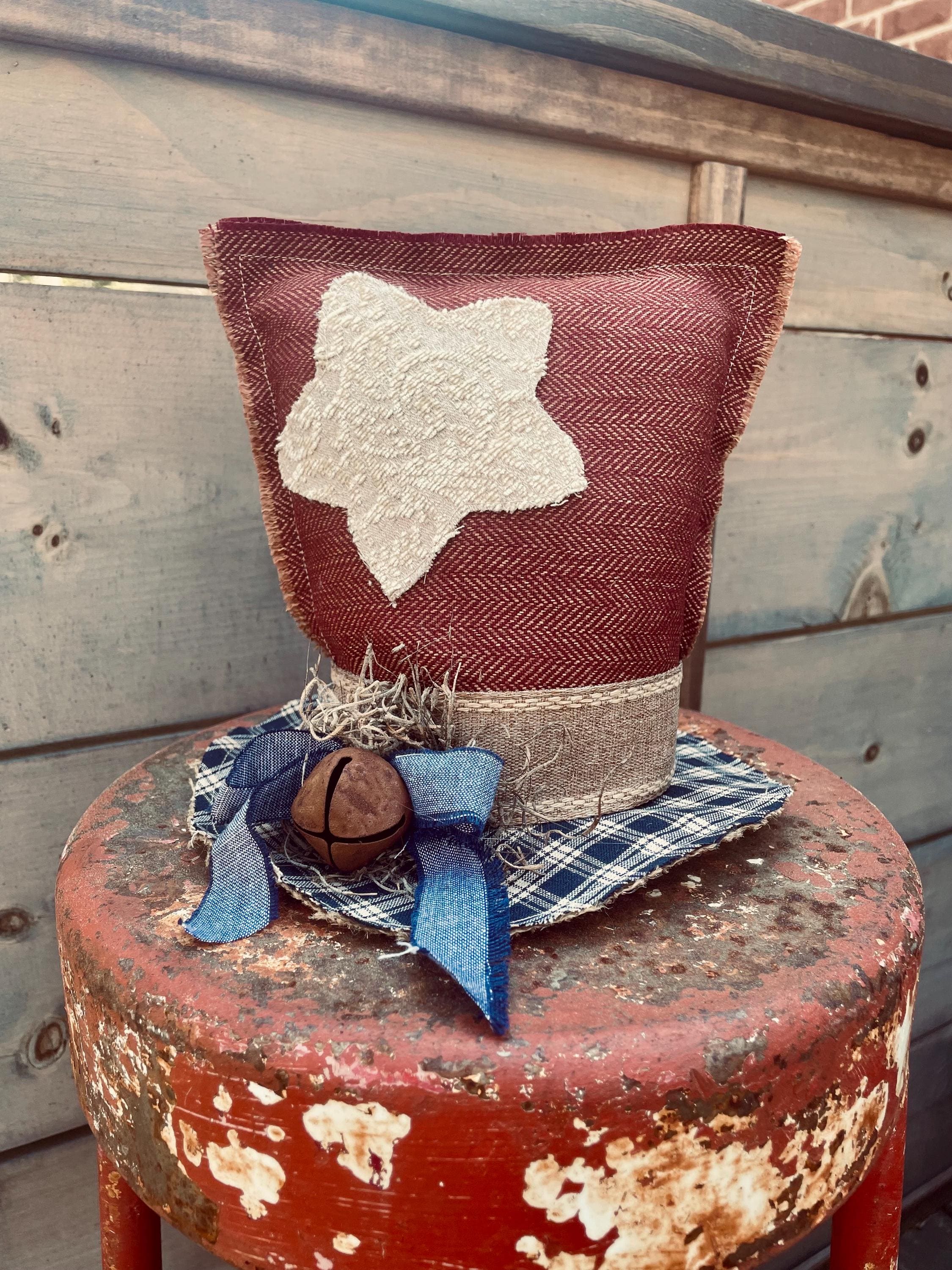 Primitive Uncle Sam Hat, Folkart Uncle Sam, Primitive Americana Decor ...