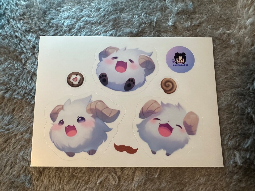 Sticker Sheet | Car Decal Bumper Sticker | Chibi Poro Pets League of ...