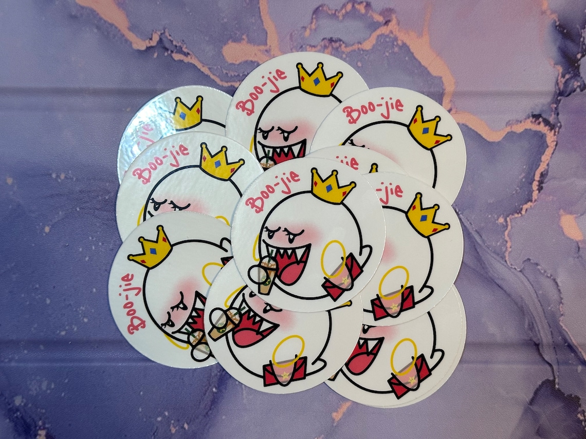 Sticker Boo-jie Super Mario Brothers Nintendo Funny - Etsy