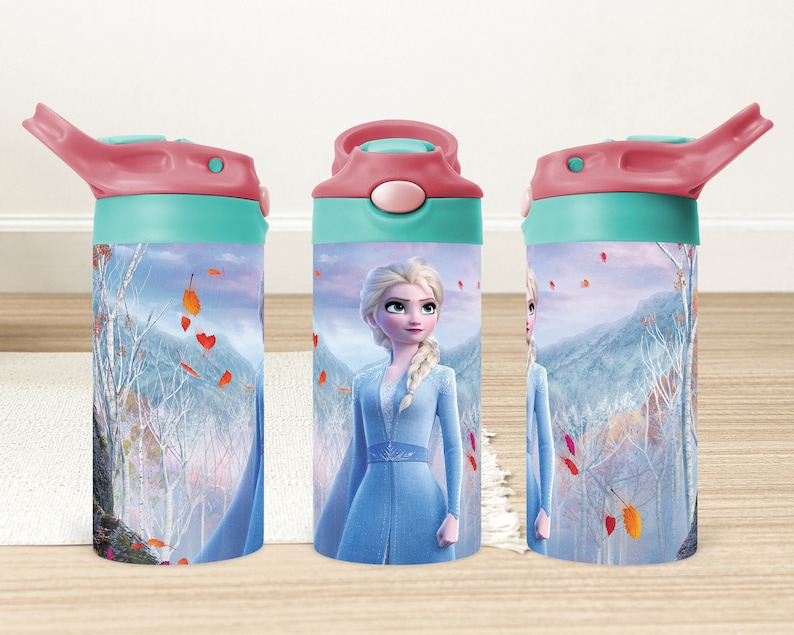 Elsa Frozen Tumbler Wrap: 12oz Sippy Cup Sublimation Design (digital ...