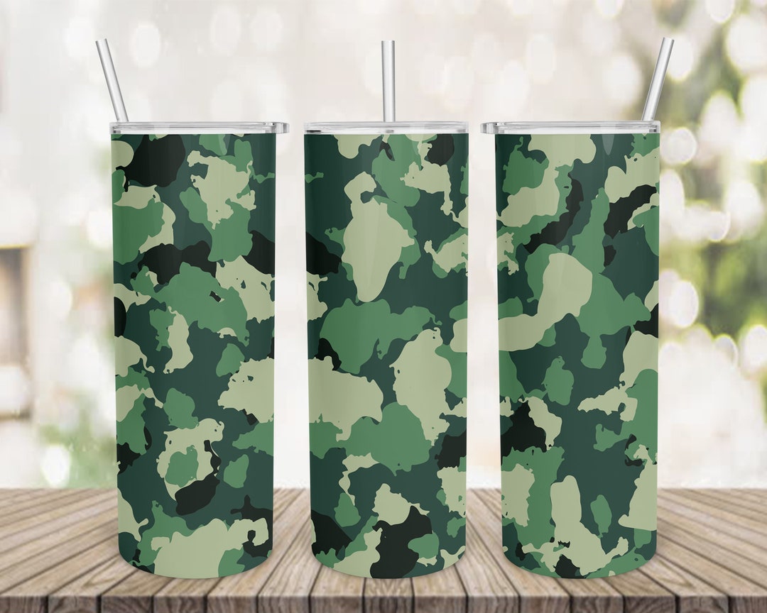 Army 20oz Tumbler Wrap, Military 20oz Tumbler Wrap, Camoflage Full Wrap ...