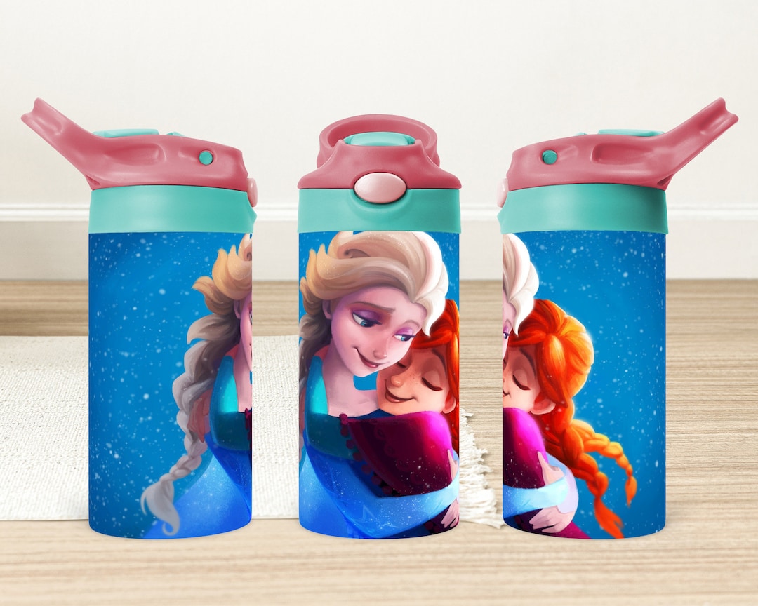 Frozen Tumbler Wrap: Elsa & Anna 12oz Sippy Cup Design (digital ...