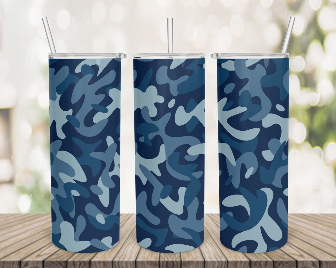 Army 20oz Tumbler Wrap, Camoflage Full Wrap Tapered 20oz Skinny Tumbler ...