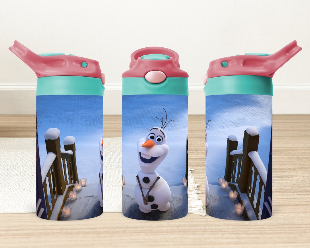 Olaf Frozen 12oz Flip Top Tumbler Wrap, Olaf 12oz Sippy Cup Tumbler Png ...