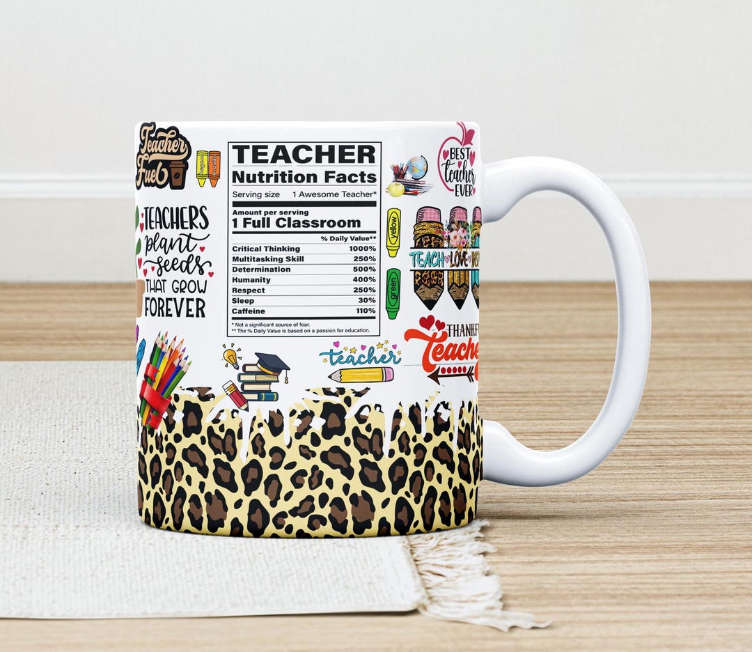 Teacher Life Mug Wrap, Maths Teacher Mug Png, School Mug Wrap, Teacher ...