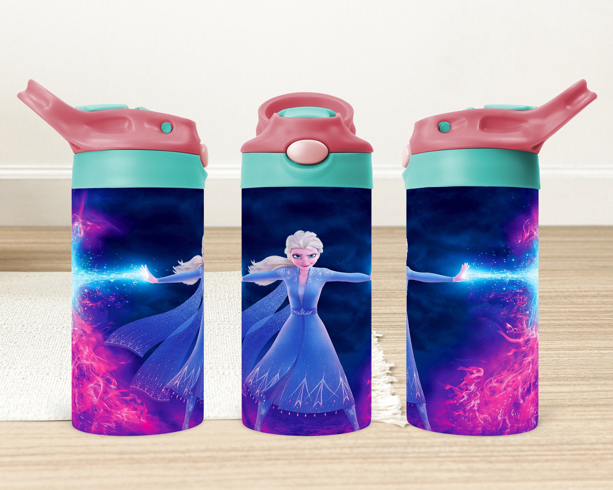 Elsa Frozen 12oz Flip Top Tumbler Wrap, Elsa Princess 12oz Sippy Cup ...