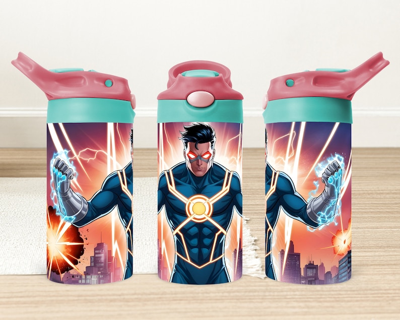 Superhero Sippy Cup Tumbler Wrap Designs: 12 Oz Bundle (digital ...