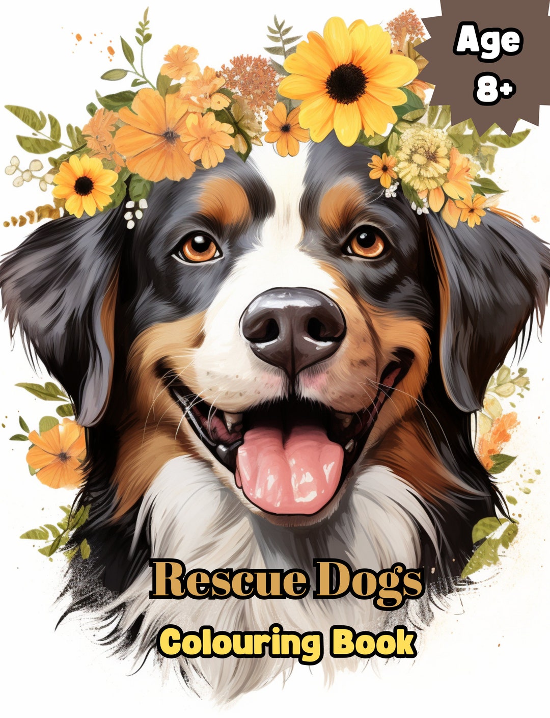 Rescue Dogs Colouring Book: Beautiful, Fun and Educational Colouring ...