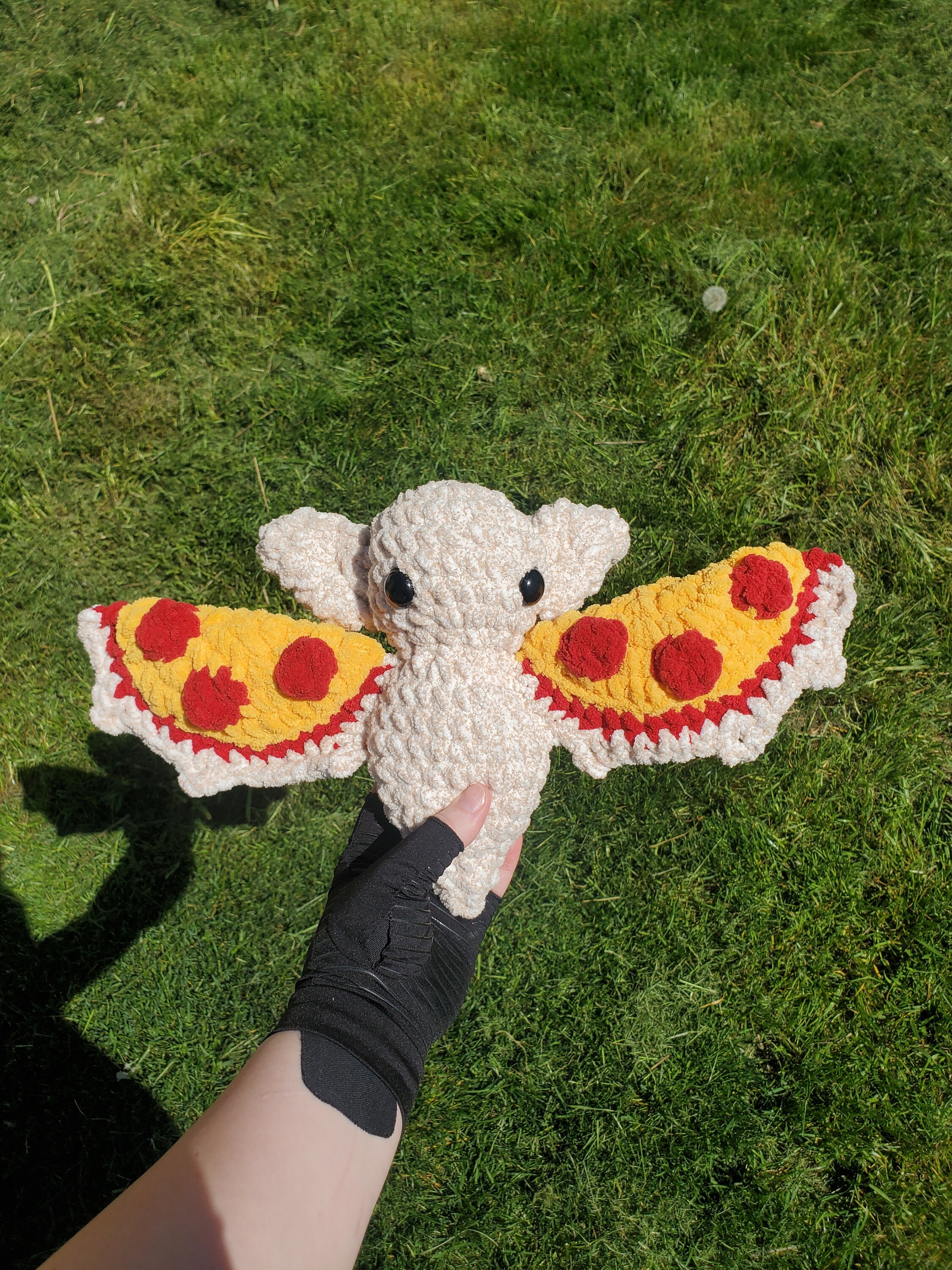 Crochet Pizza Bat, Amigurumi Bat, Pizza Plushie, Stuffed Bat - Etsy