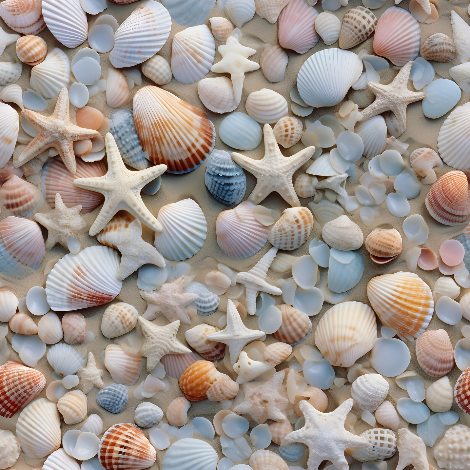 Seashell Serenity Digital Prints Collection - Etsy
