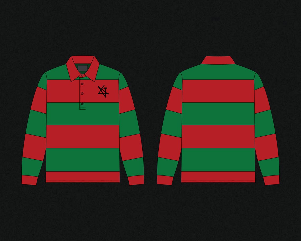 Rugby Polo Shirt Vector Mockup: Long Sleeve Tech Pack (AI, PNG) - Etsy
