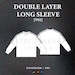 Streetwear Double Layer Long Sleeve T-shirt Vector Mockup (AI & PNG) - Etsy