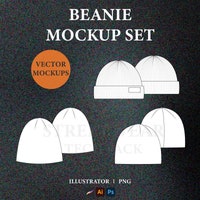 Beanie Drawing Stocking Cap Fashion Flat Streetwear Drawing Tech Pack ...