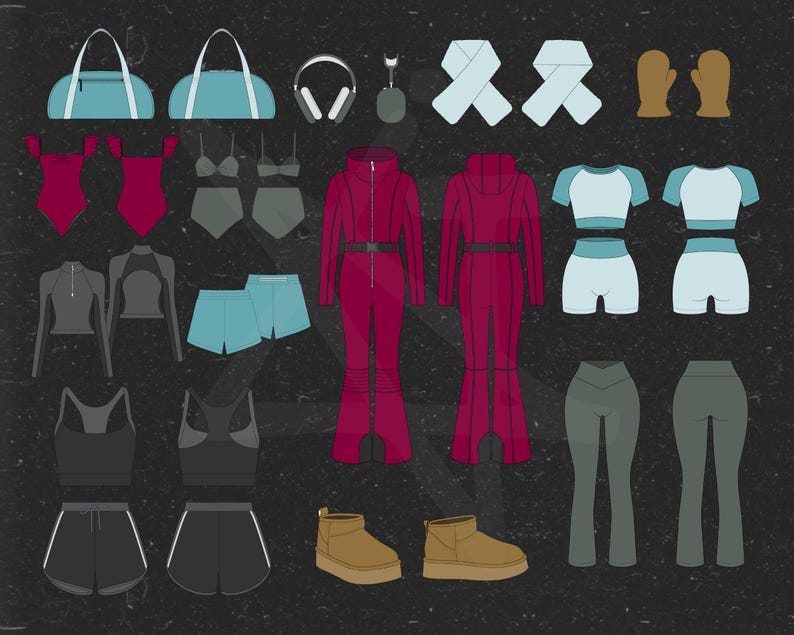 250+ Streetwear Clothing Vector Mockup Pack: Tech Pack Template ...