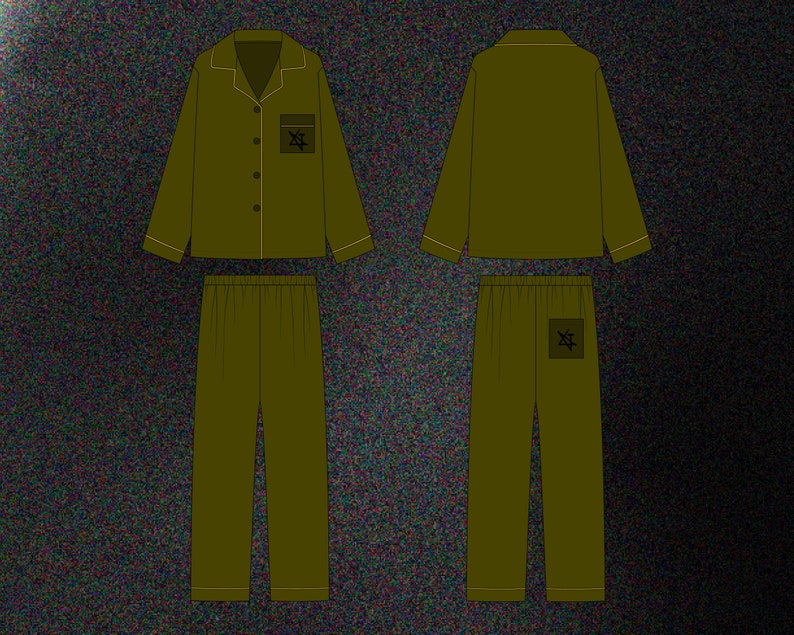 Long Sleeve Pajamas Mockup Vector Pyjama Mockup Set Loungewear Mockup ...