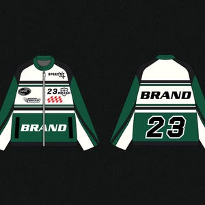 Biker Racing Jacket Vector Mockup Pack: Clothing Tech Pack (AI, PNG) - Etsy