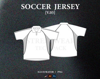RETRO Football Oversize Soccer Jersey T Shirt Mockup Vector Illustrator ...