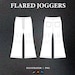 Streetwear Flared Sweatpants Mockup Pants Tech Pack Template Pants ...