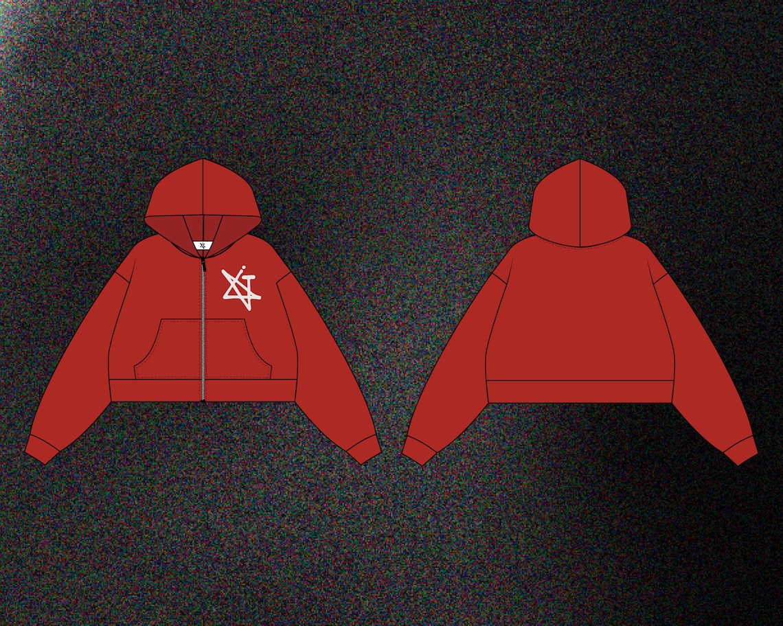 Streetwear Zip up Hoodie Vector Mockup: Fashion Tech Pack (AI & PNG) - Etsy
