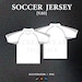 Football Shirt Mockup Streetwear Soccer Jersey Tech Pack Template ...