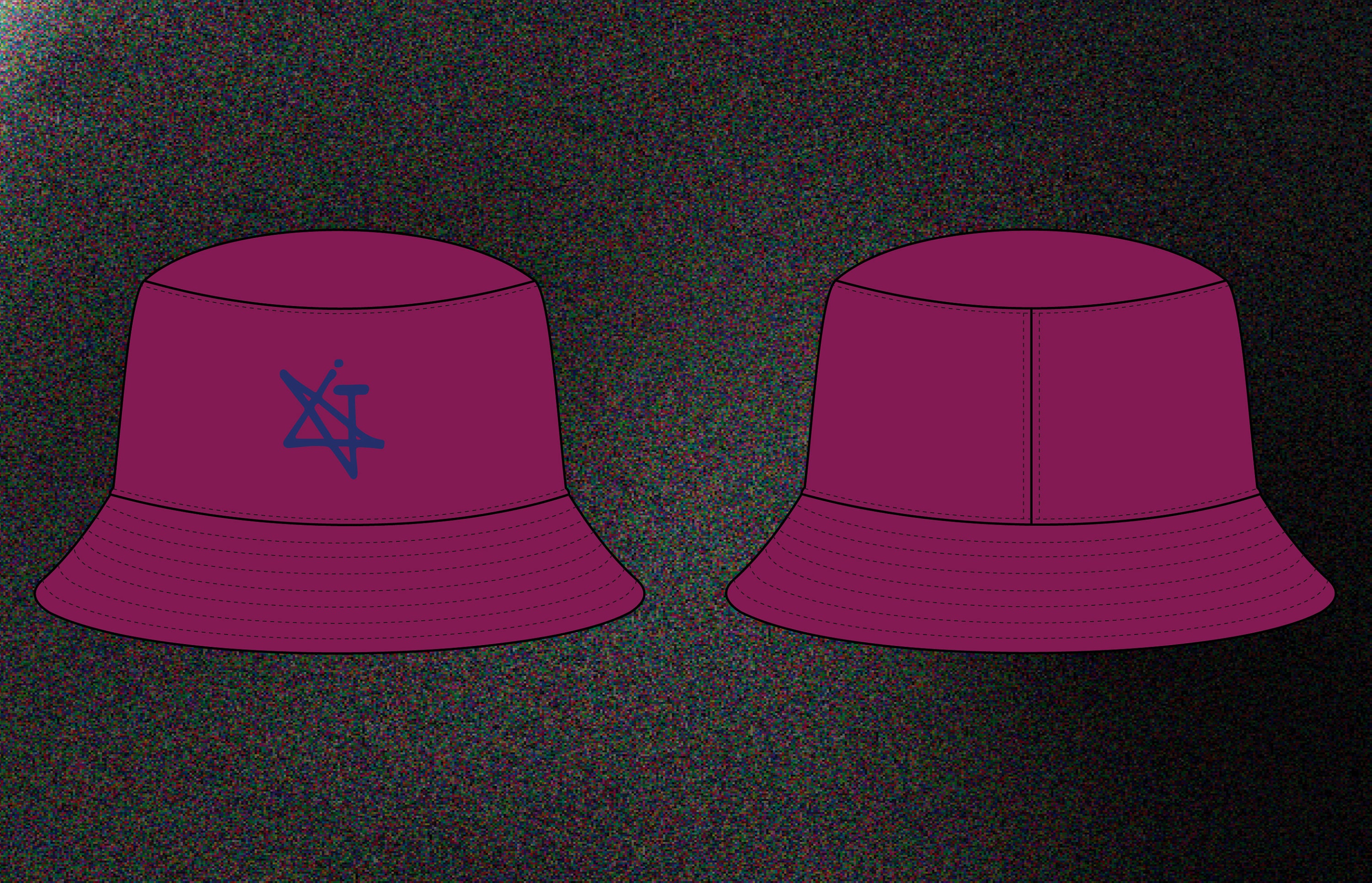 Streetwear Bucket Hat Tech Pack: Vector Mockup (AI & PNG) - Etsy