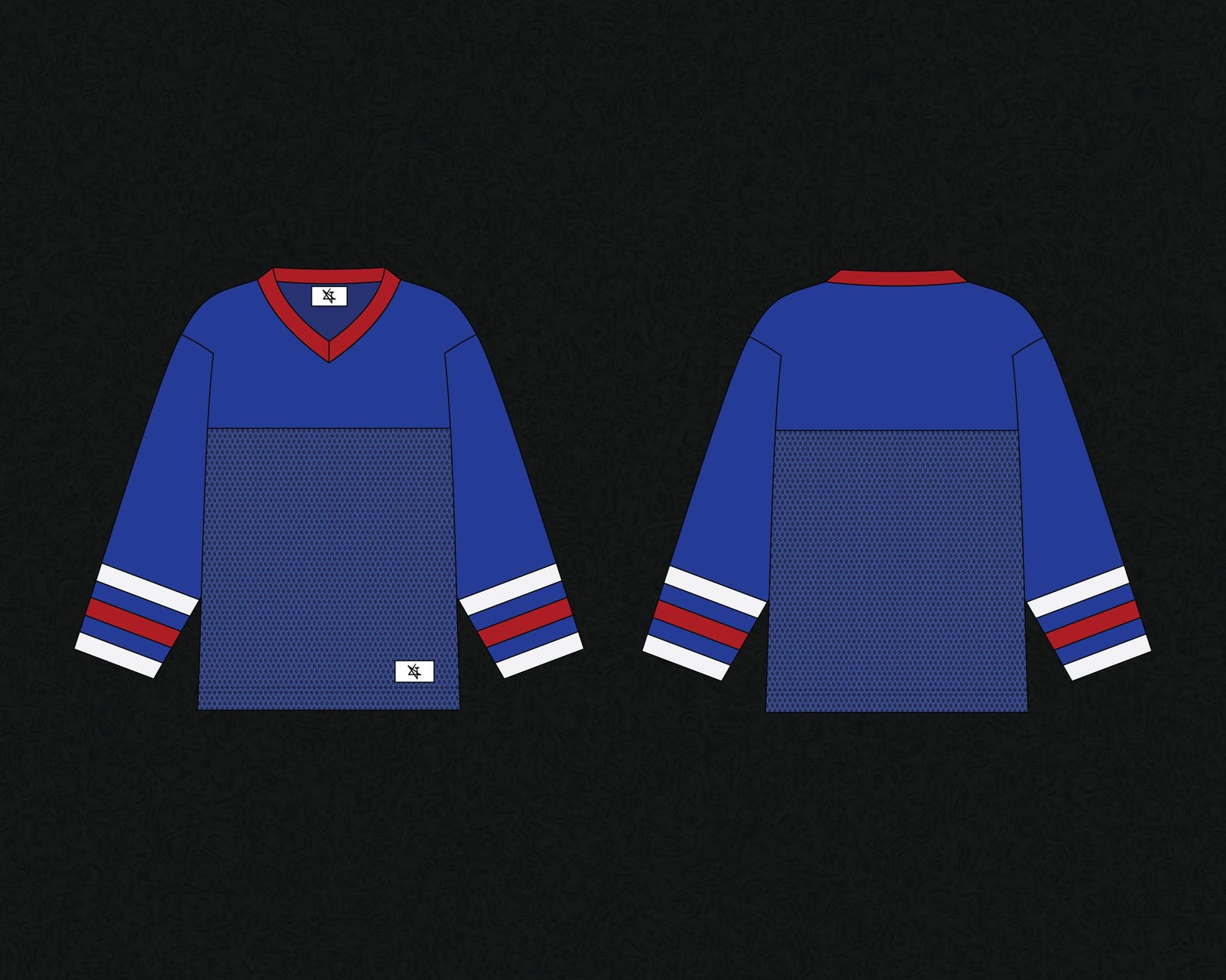 Mesh Hockey Jersey Vector Mockup Streetwear Mesh Hockey Jersey Tech ...