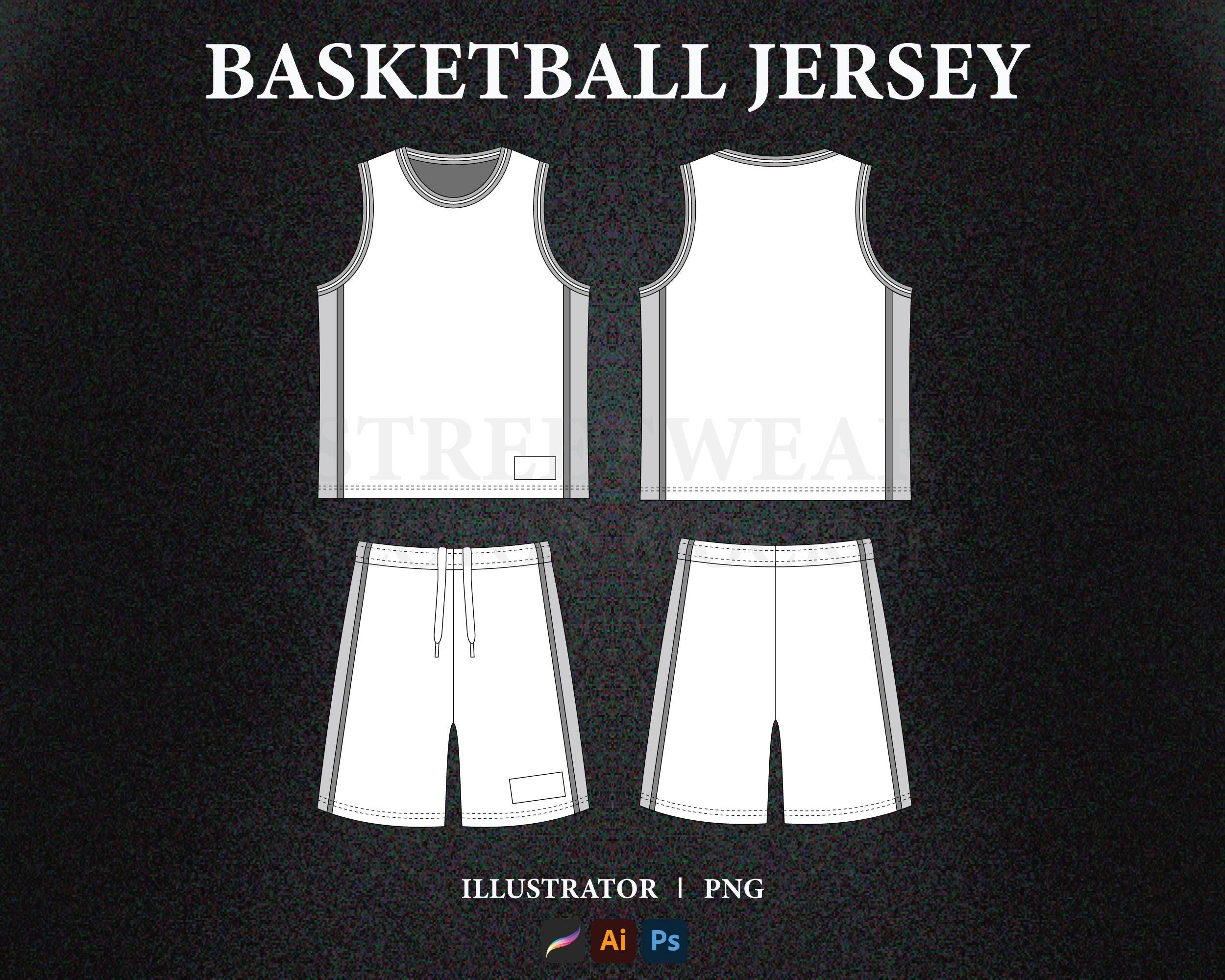 Blank Basketball Jersey Template