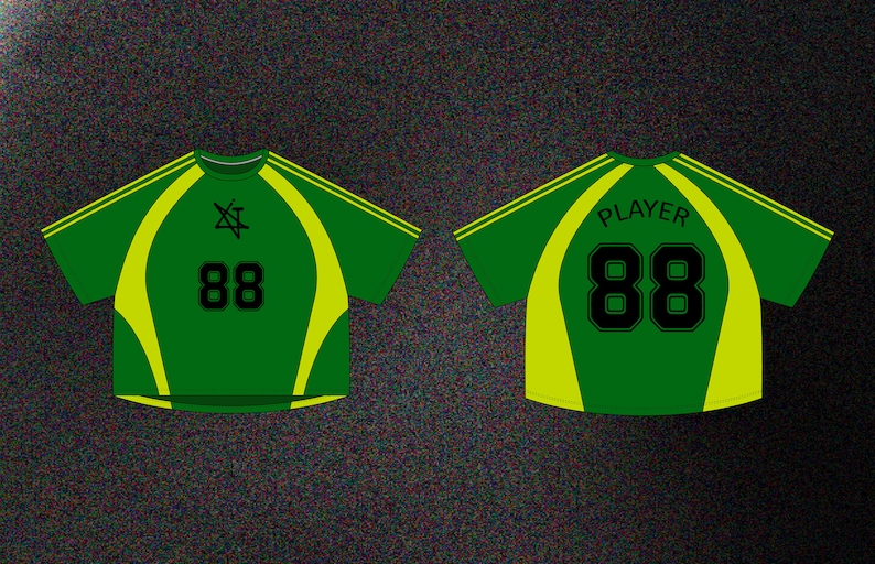 Cropped Football Jersey Mockup: Streetwear Fashion Tech Pack ...