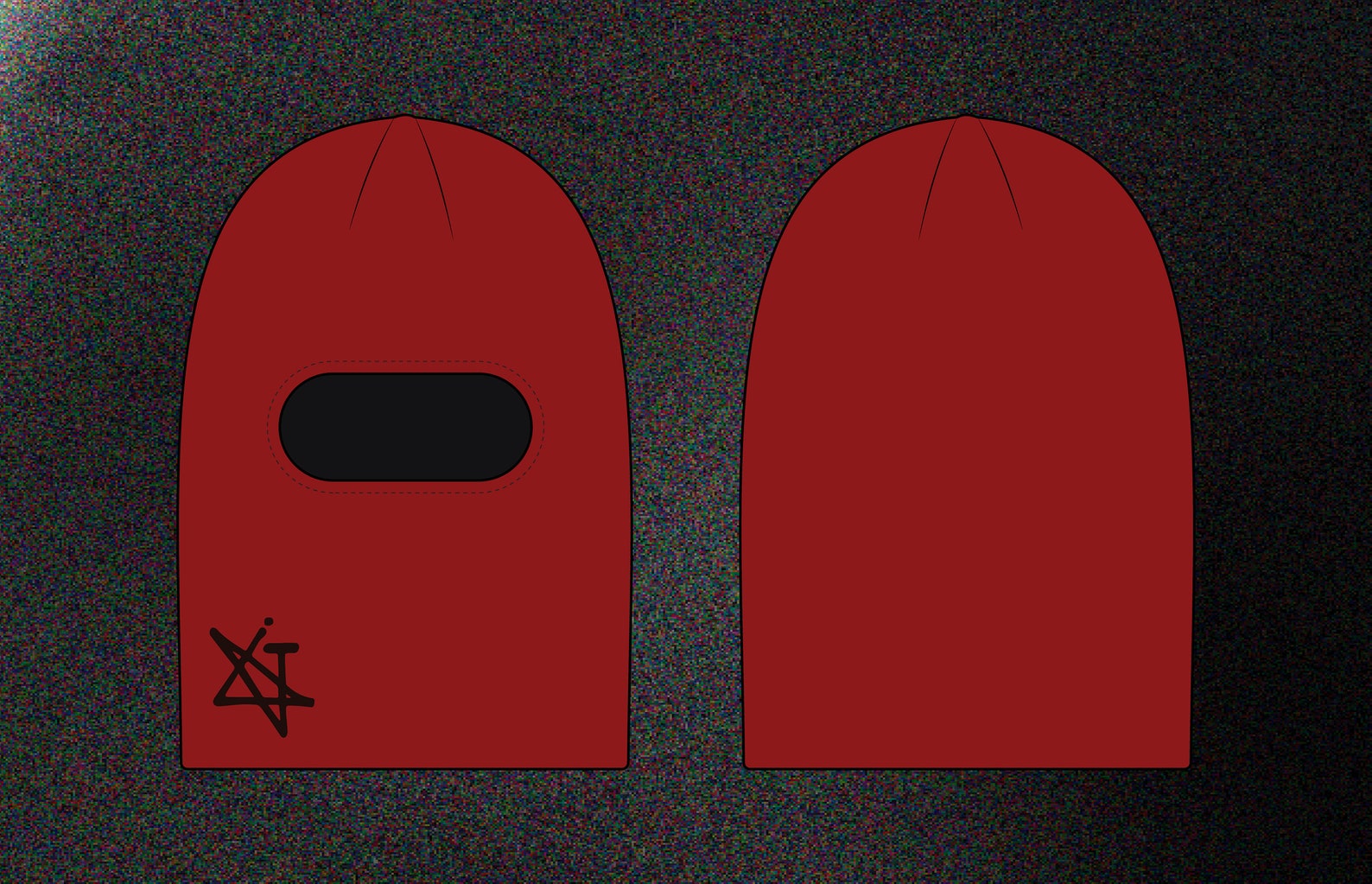 Streetwear Balaclava Vector Mockup Balaclava Tech Pack Template ...