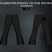 Flared Sweatpants Vector Mockup: Streetwear Clothing Design ...