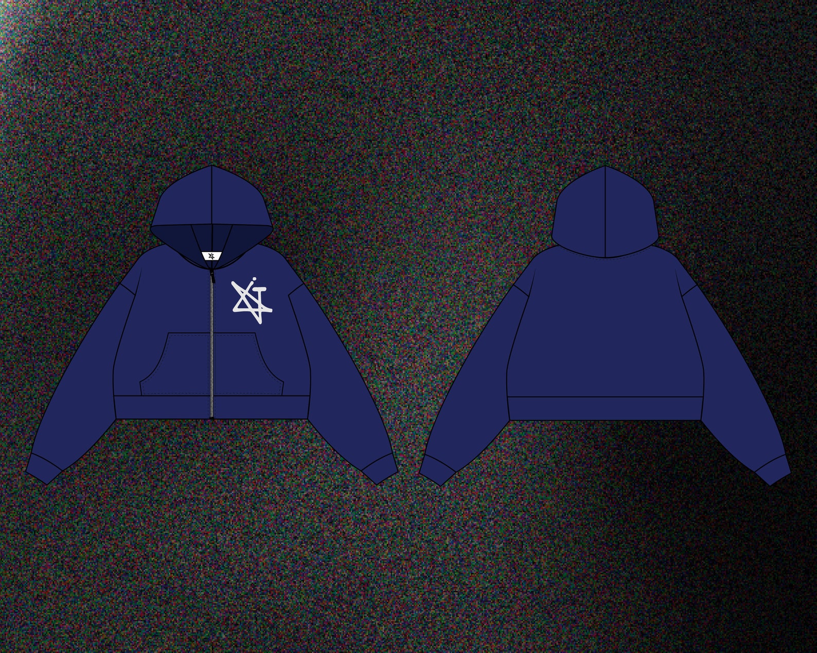 Streetwear Zip up Hoodie Vector Mockup: Fashion Tech Pack (AI & PNG) - Etsy