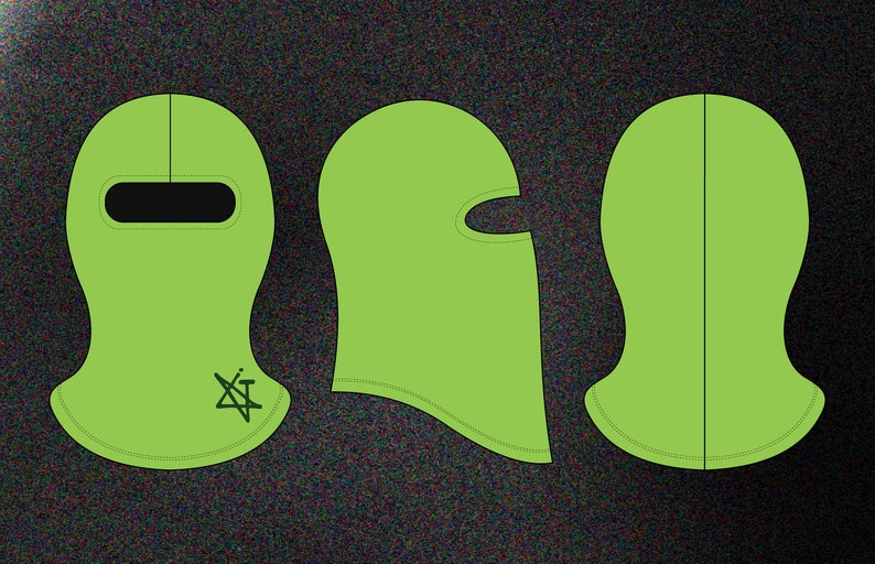 Balaclava Tech Pack Template: Streetwear Vector Mockup (AI, PNG) - Etsy