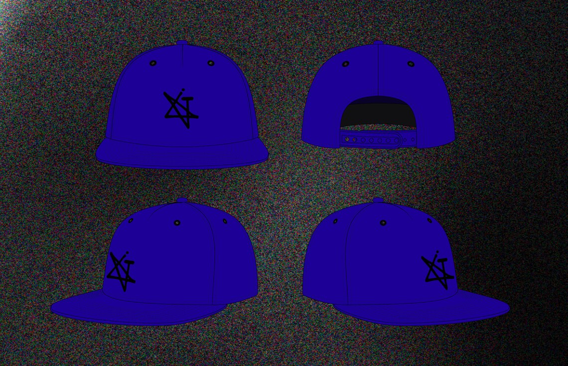 5 Panel Snapback Hat Mockup Snapback Cap Tech Pack Template Hat Vector ...