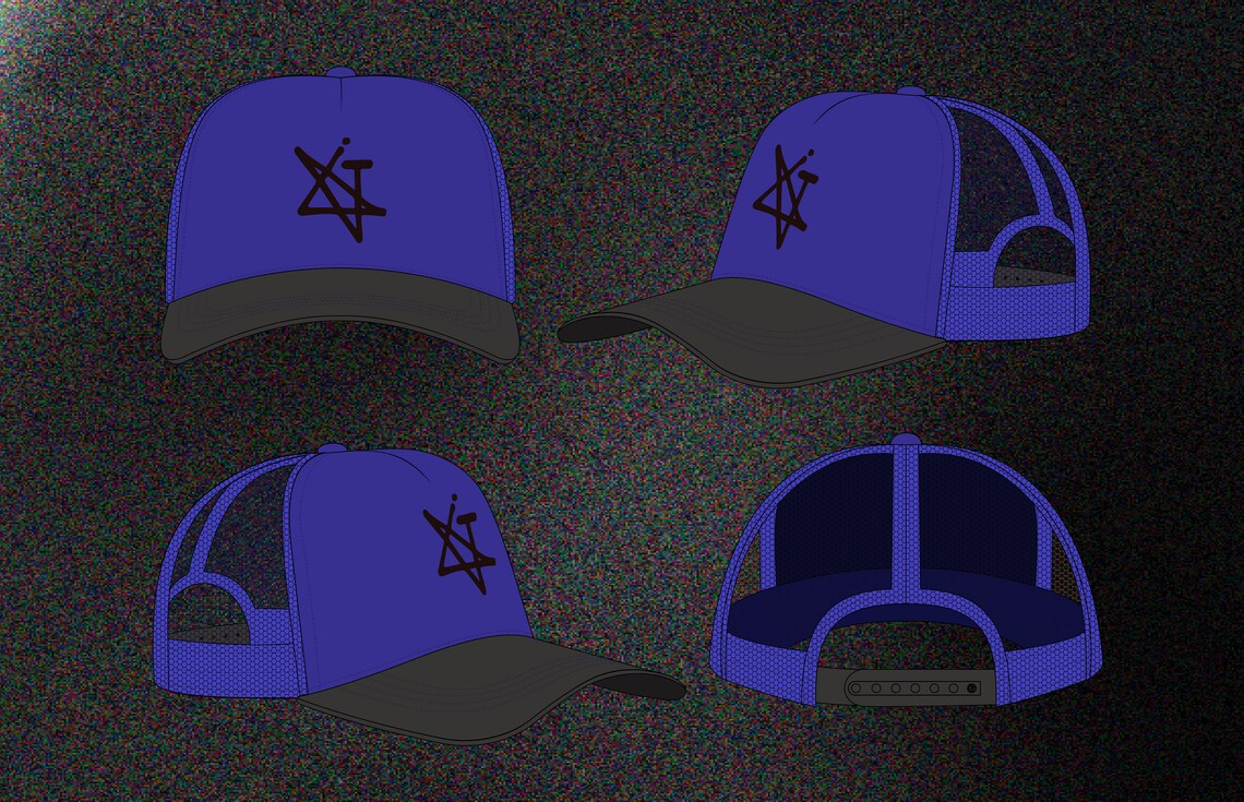 Trucker Hat Vector Mockup: Streetwear Tech Pack Template (AI, PNG) - Etsy